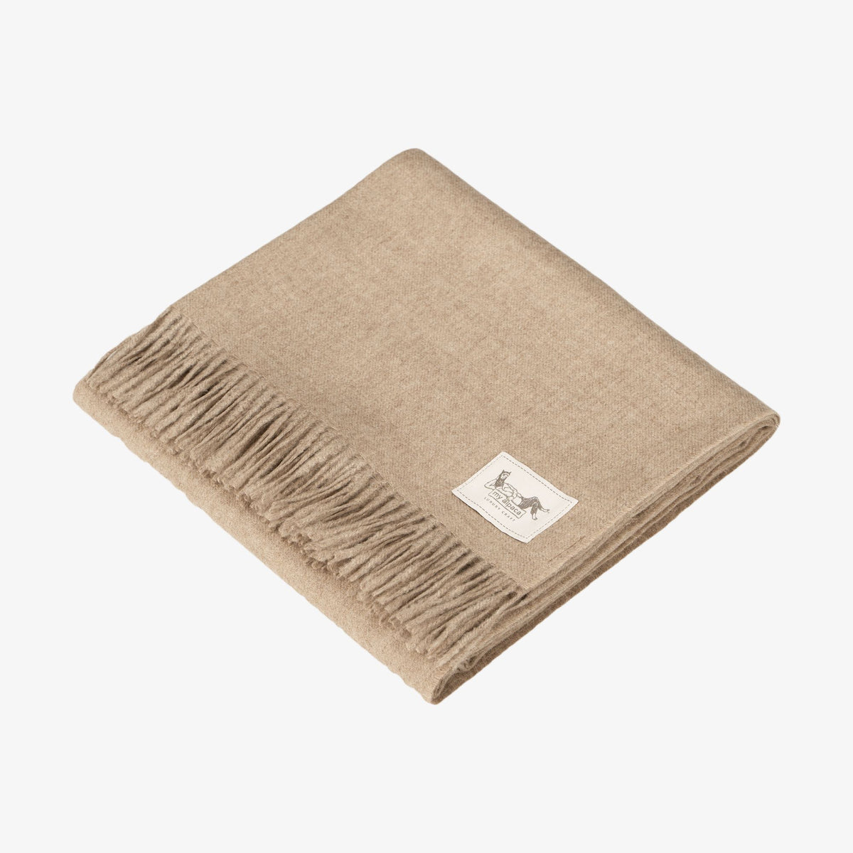 Classic Throw 100% baby alpaca BEIGE – ALPACISSIMI